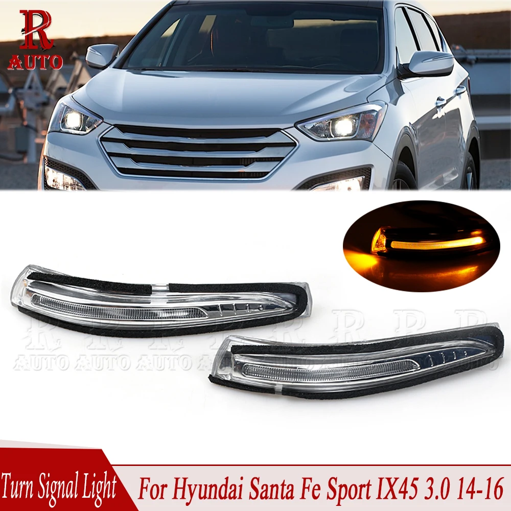 R AUTO LED Turn Signal Light Car Side Rearview Mirror Blink Flasher ...