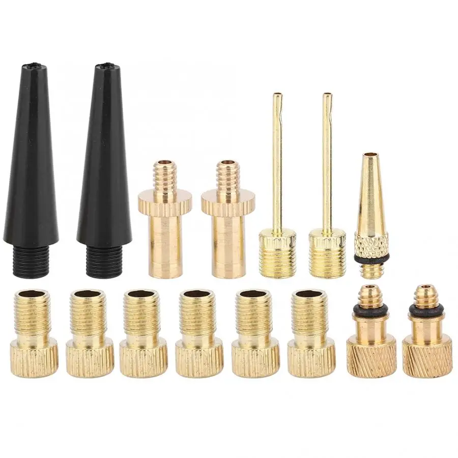 15pcs Bicycle Pump Air Valve Converter Bike Copper Valves Adapters Dv ...