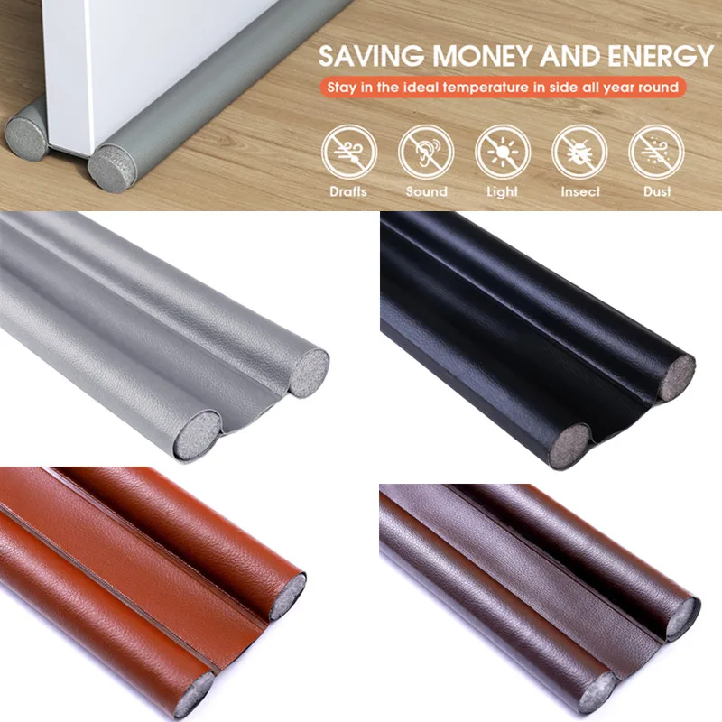 Mastic,Bande d'étanchéité du bas des portes en cuir PU, protection ...