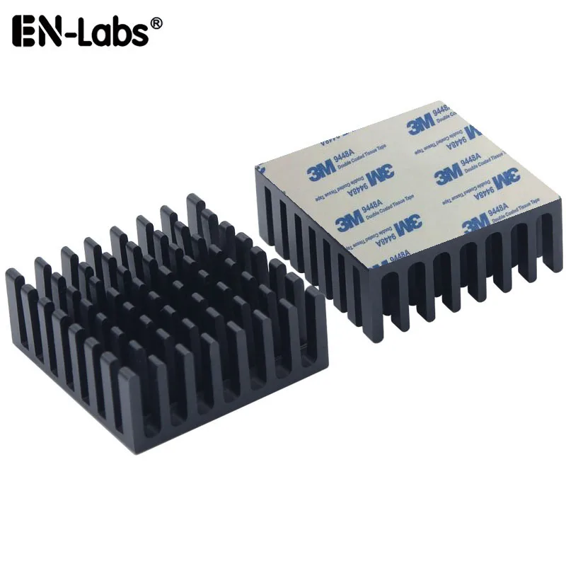 Radiator-Aluminum-Fin-HeatSink-w-Thermal-Adhesive-Tape-Thermally ...