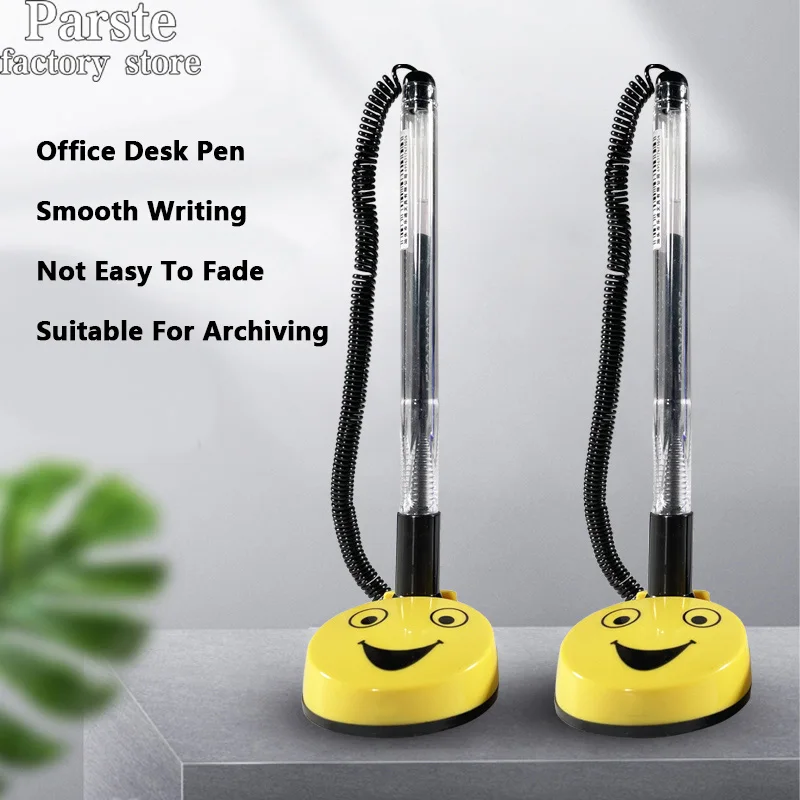 Desk-Pen-With-Line-Office-Signature-Pen-Fixed-Pen-Holder-At-The-Front ...