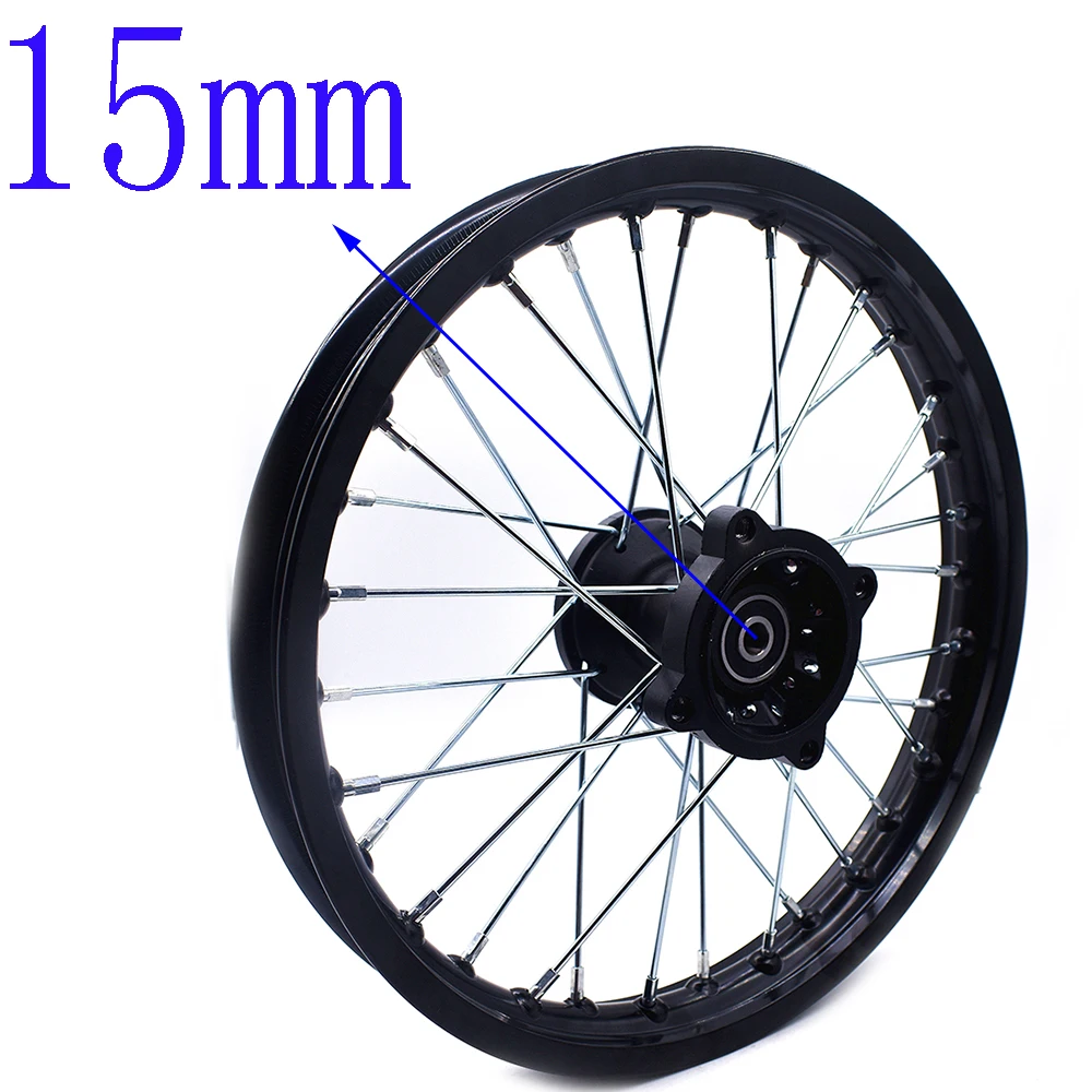 Dirt-Bike-Racing-1-40-14-Black-Inch-Alloy-Front-Wheel-Rim-with-32-holes ...