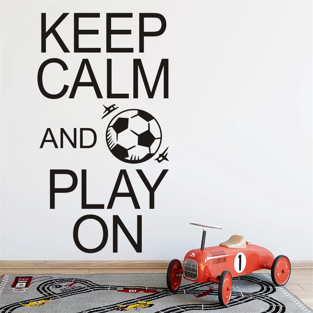 Keep Calm And Play Football Wallpaper