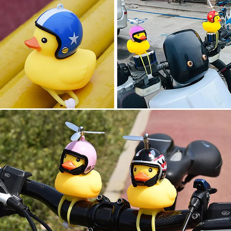 NEW Duck Bell with Three-leaf Propeller Horn Warning Bicycle Motorcycle ...