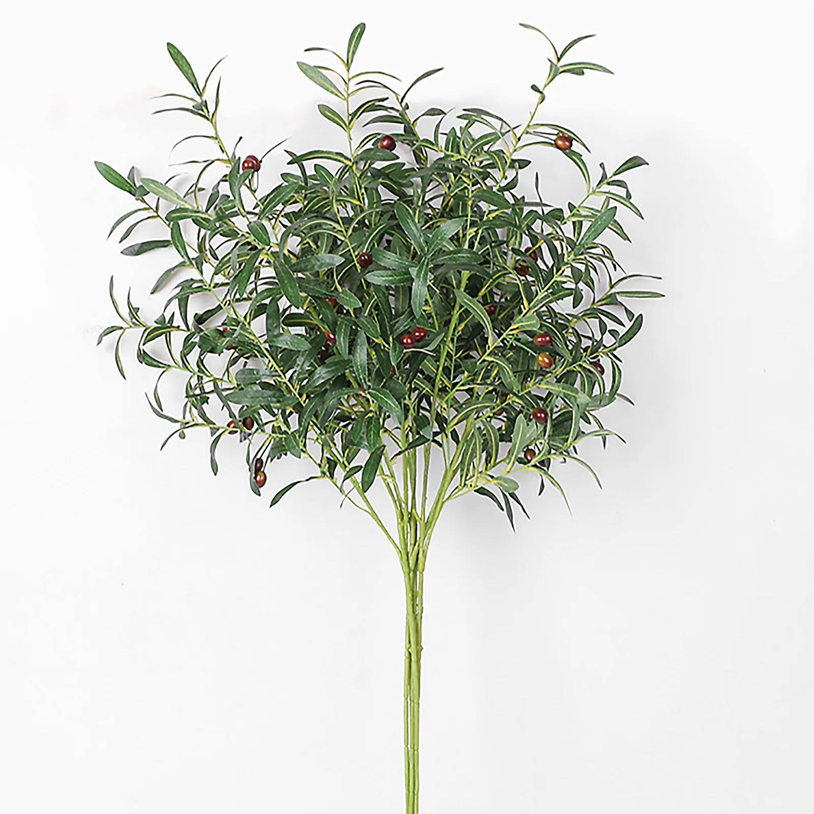 Artificial-Plant-Olive-Leaves-Simulation-Wedding-Green-Olive-Fruit-Tree ...