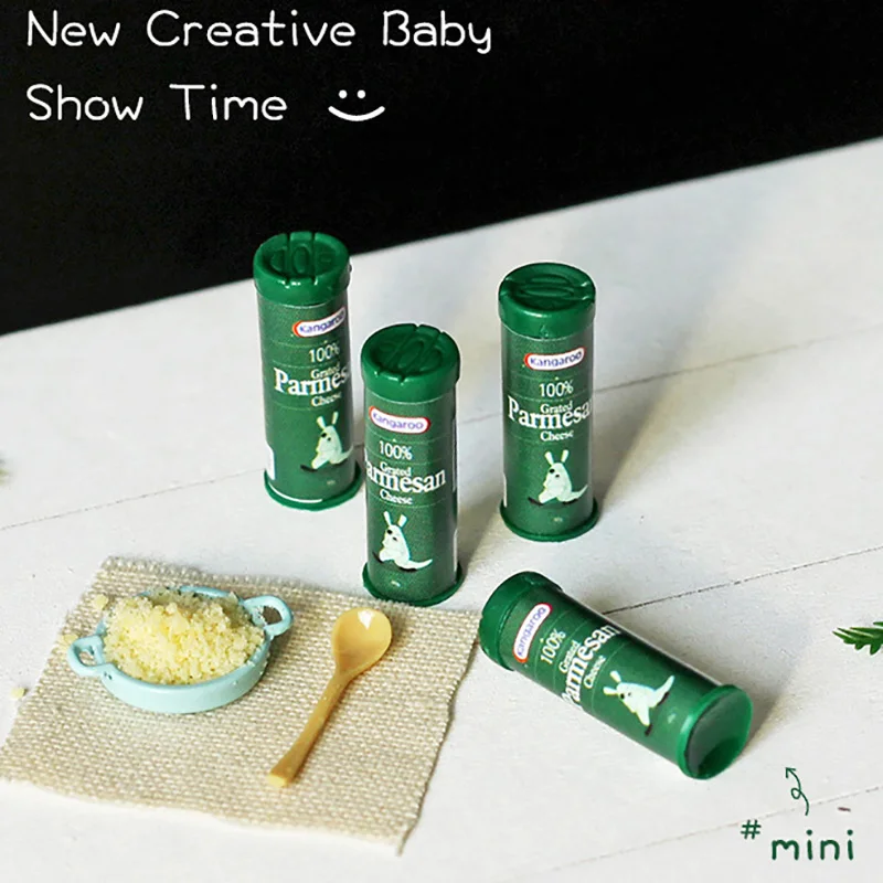 5pcs Miniature Dollhouse Mini Cheese Powder Bottle Canned Play Food for ...