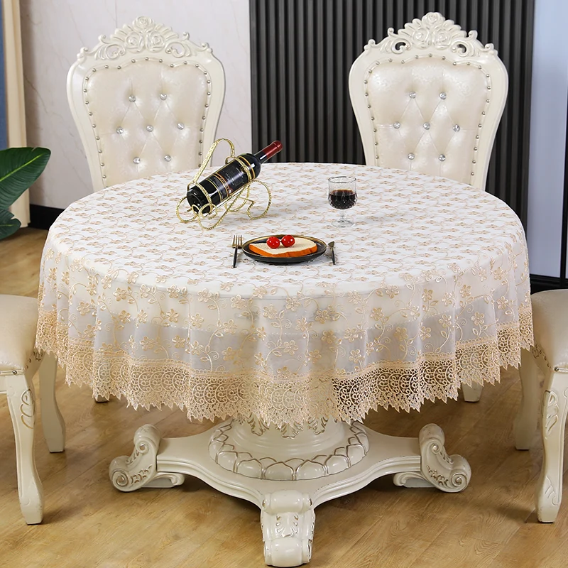 Round Table Clothes Dining Table | Tablecloths Round Dining Room ...