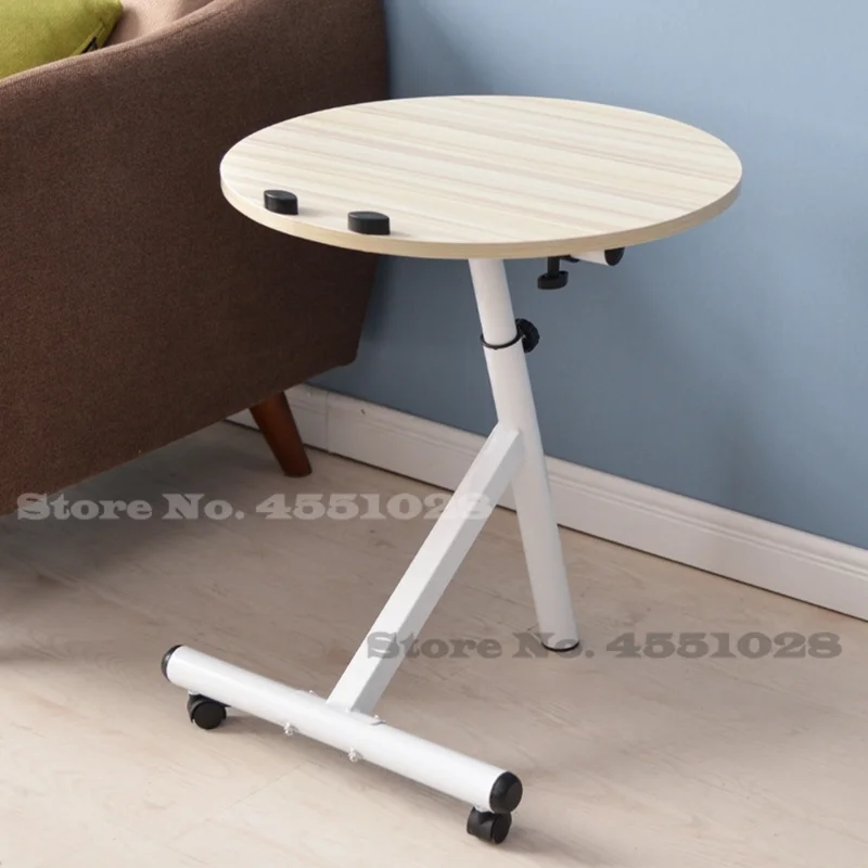 Modern Movable Lift Desk Angle And Height Adjustable Tea Table Round ...