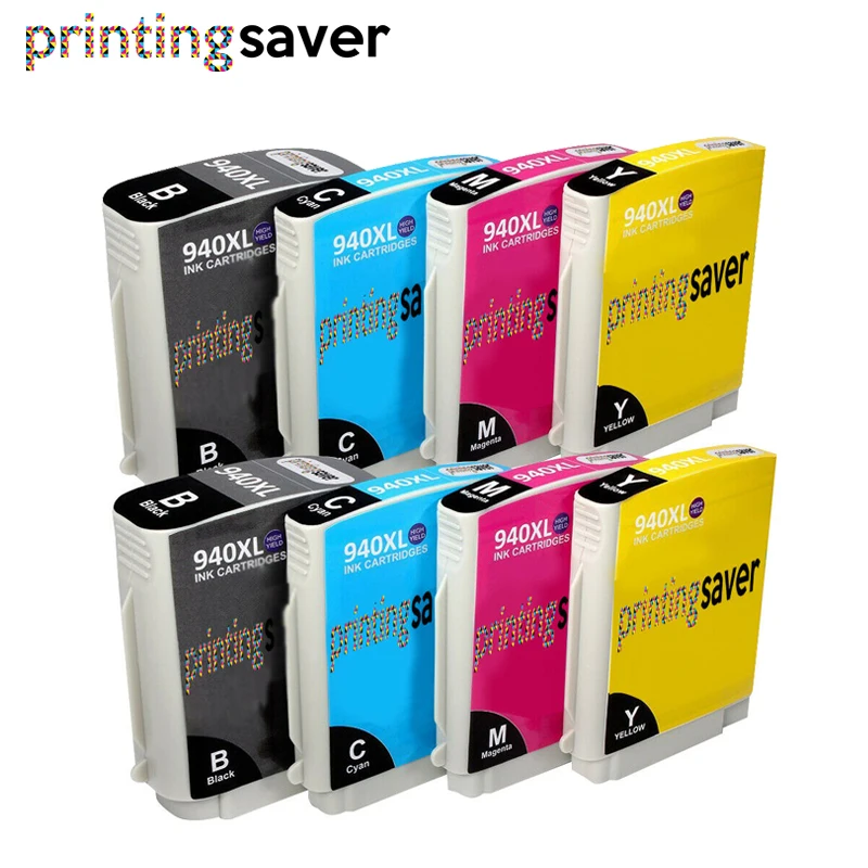 Peças HP 940 xl 940XL 8 C4906A C4907A C4908A C4909A com tinta cheio ...