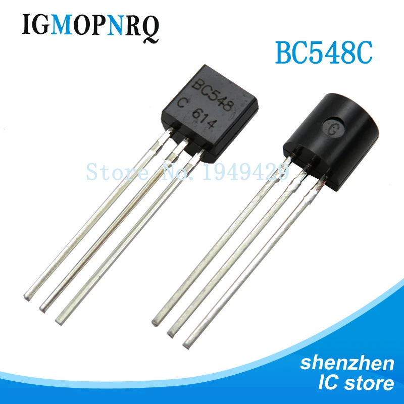 Transistor BC548C BC548 TO92, nuevo, 100 unidades|Transistores ...