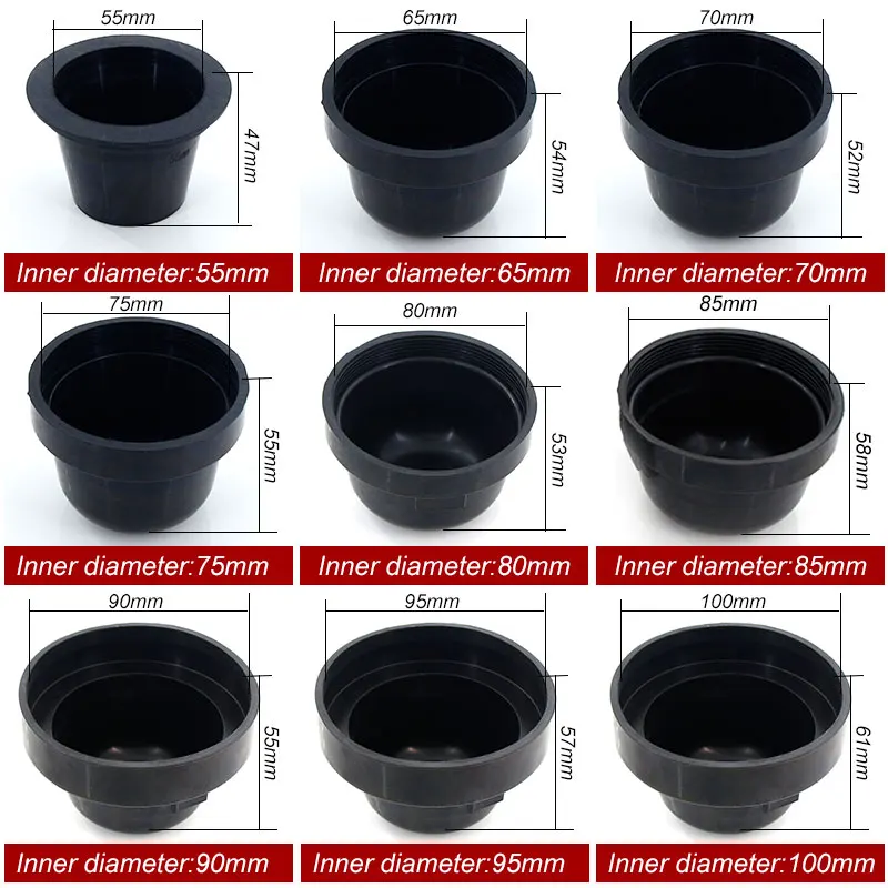 1 X Car LED Headlight Dust Cover HID Headlight Rubber Seal Cap Cover ...