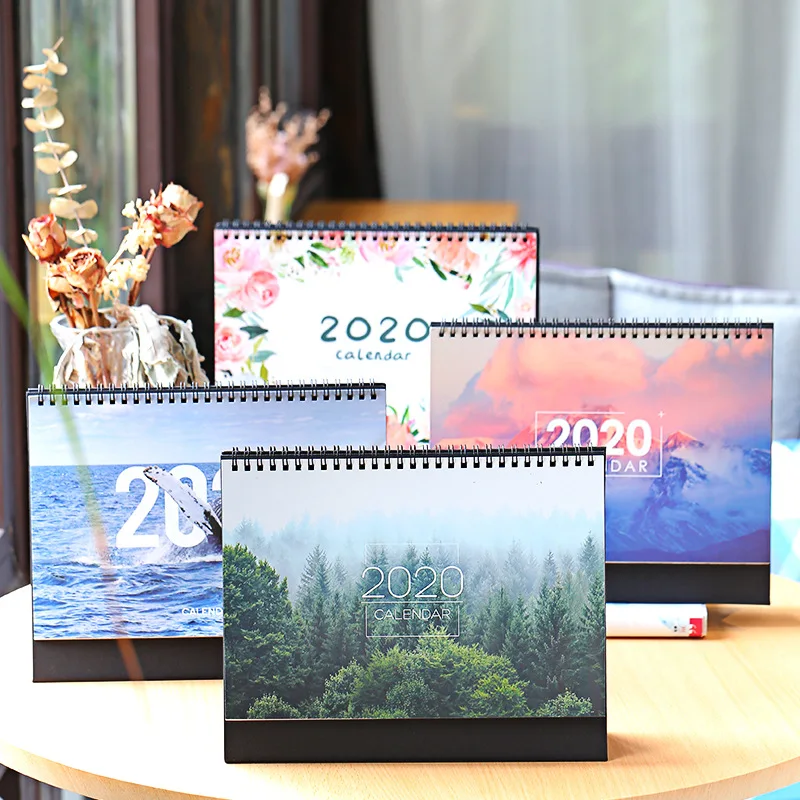 2020 Calendar Desk DIY Large Desktop Paper Calendars Dual Daily ...
