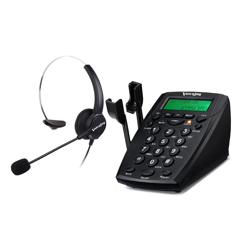 Voicejoy call center dialpad fone de ouvido telefone com tom dial ...