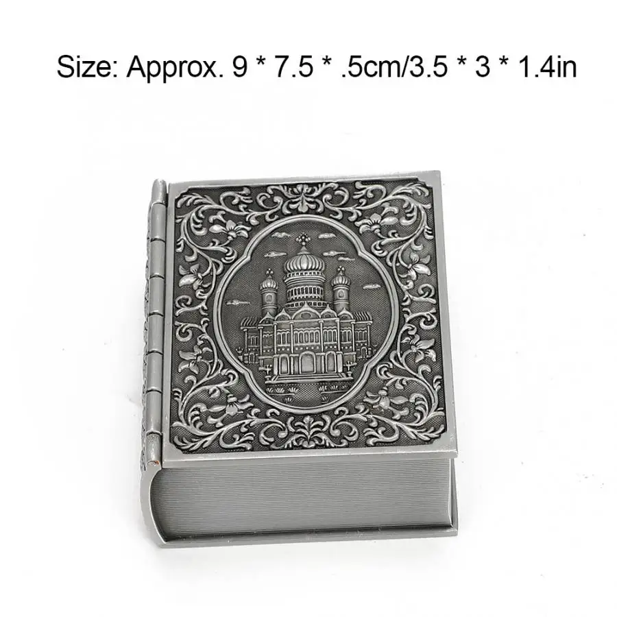Стильный винтажный металлический резной ящик для хранения ювелирных изделий подарочный футляр с