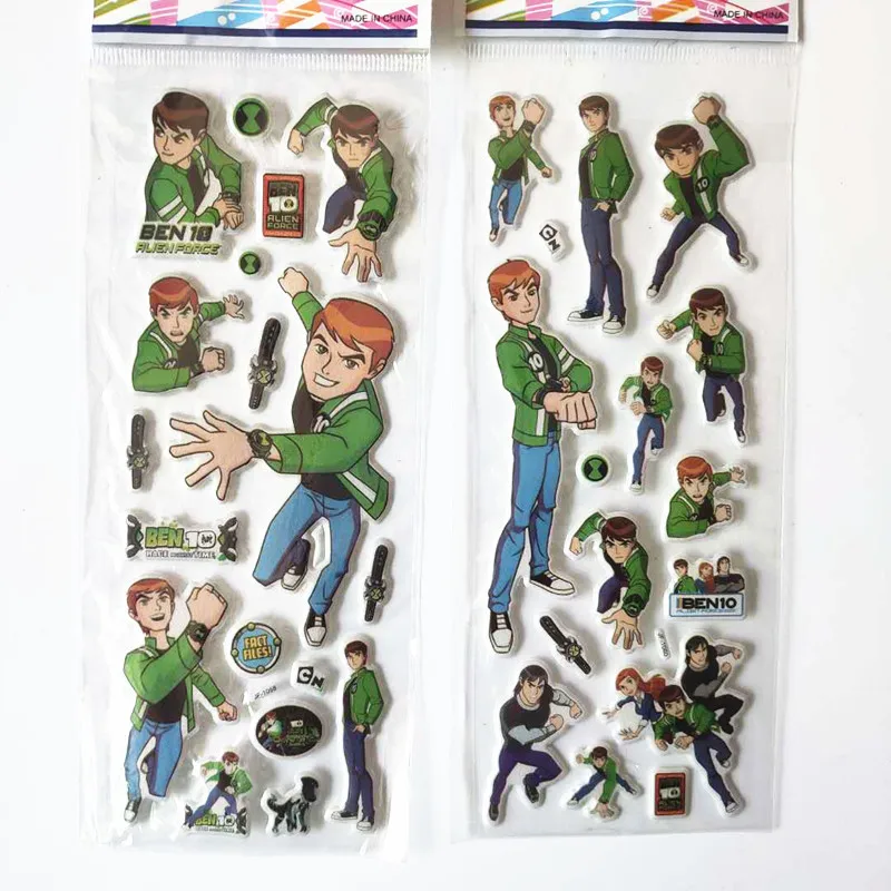 6pcs Alien Force Ben 10 Stickers for Laptop – Ben10cosprops