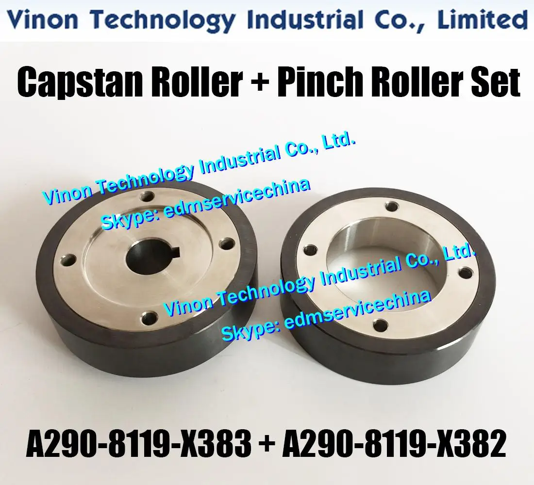A290-8119-X382-A290-8119-X383-Pinch-Roller-F421-Capstan-Roller-F422-Set ...