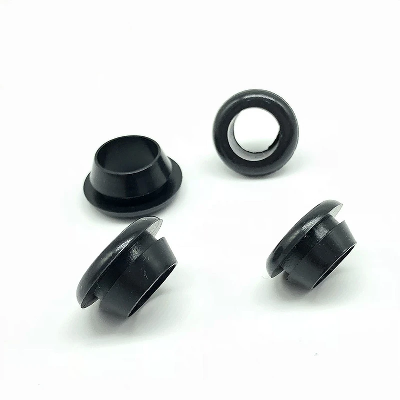 100pcs Single sided Rubber Wire Grommet Gasket 3mm Inner Dia Electric ...