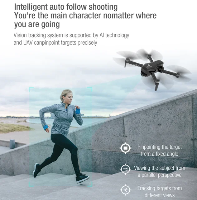 Dual GPS Drone Two-Axis Gimbal 4K Dual Camera Drone GPS Optical Flow ...