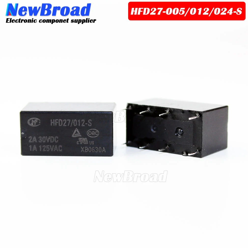 5PCS Relay 4078 JRC27F HFD27 005 S 5V HFD27 012 S 12V HFD27 024 S 24V ...
