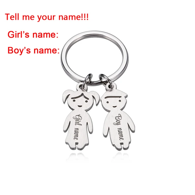 Hzew Family Member Key Chains Mom Father Daughter Son Keychain ...