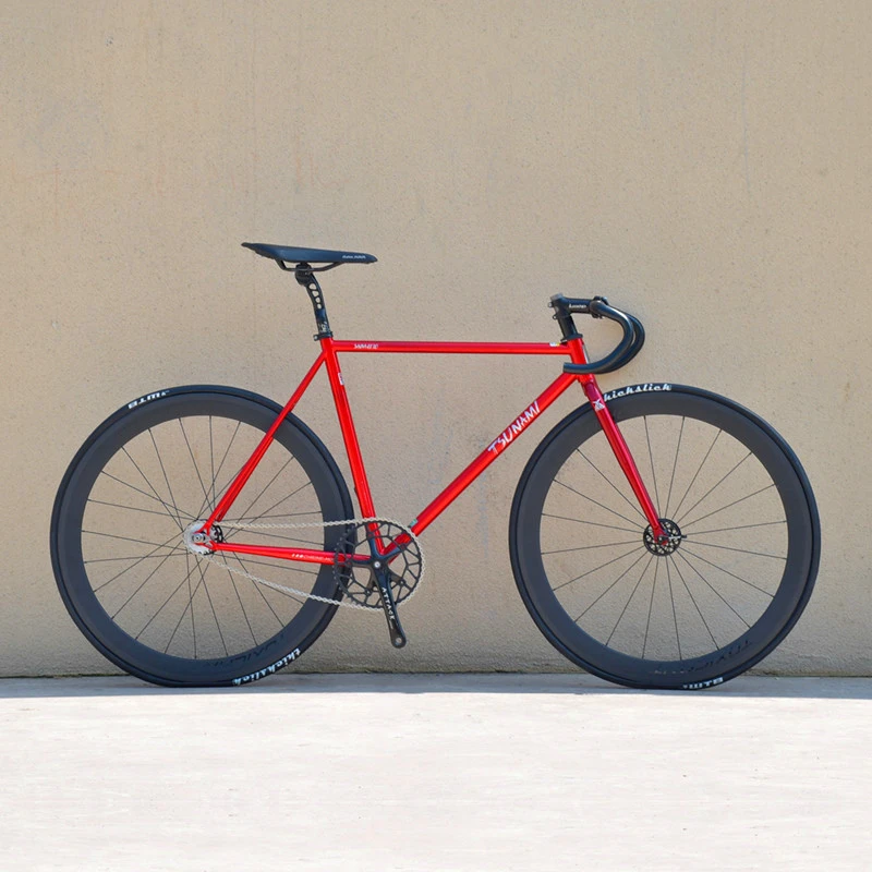 TSUNAMI FIXED GEAR BIKE 52cm Chrome Molybdenum Steel Frame Single Speed ...