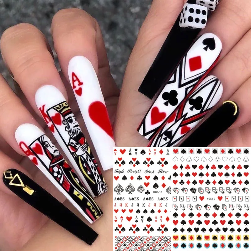 Playing Card Nail Art