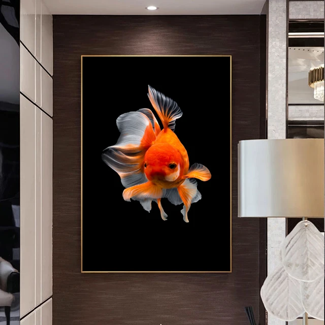 Abstract Goldfish Painting