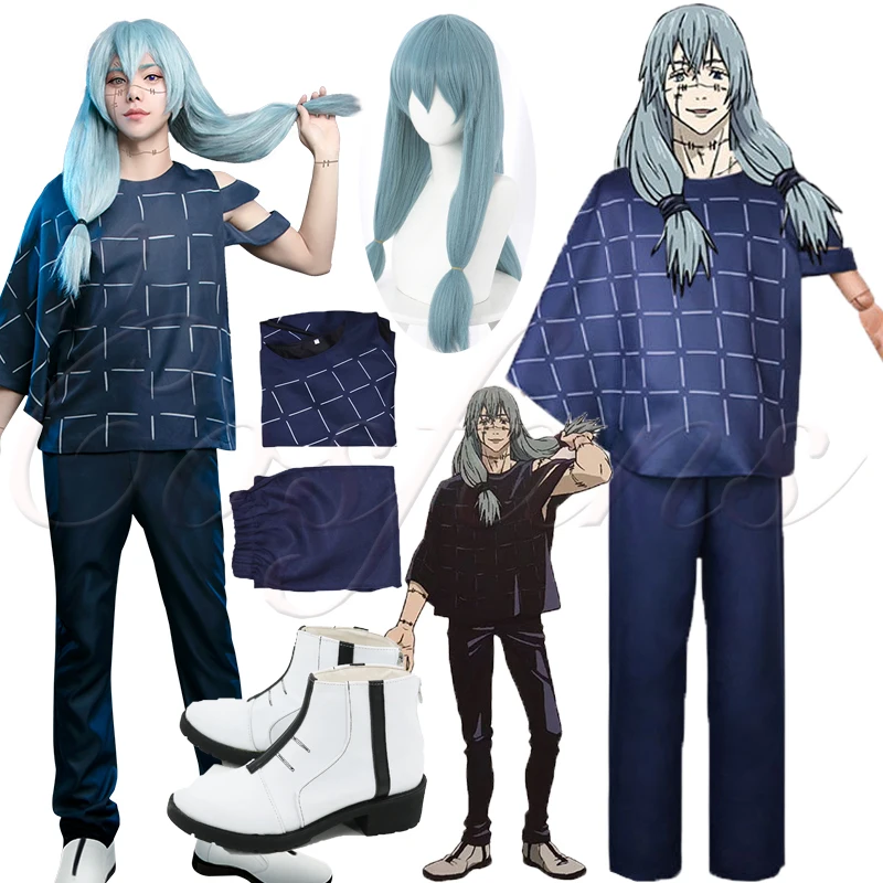 Disfraz-de-Mahito-Juju-Ka-para-hombre-zapatos-de-Cosplay-de-Anime-botas ...