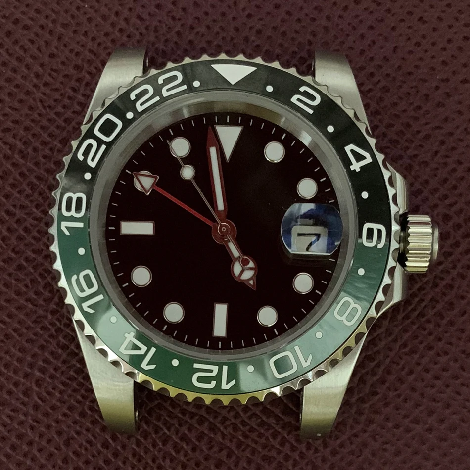 40mm Watch Accessories Modified Gmt Pearl 3804 Automatic Movement 316l ...