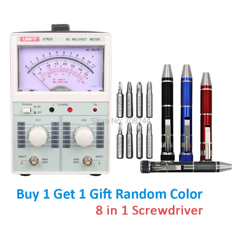 UNI-T-UT622-Dual-Channel-AC-Digital-Voltmeter-Millivolt-Meter-AC ...