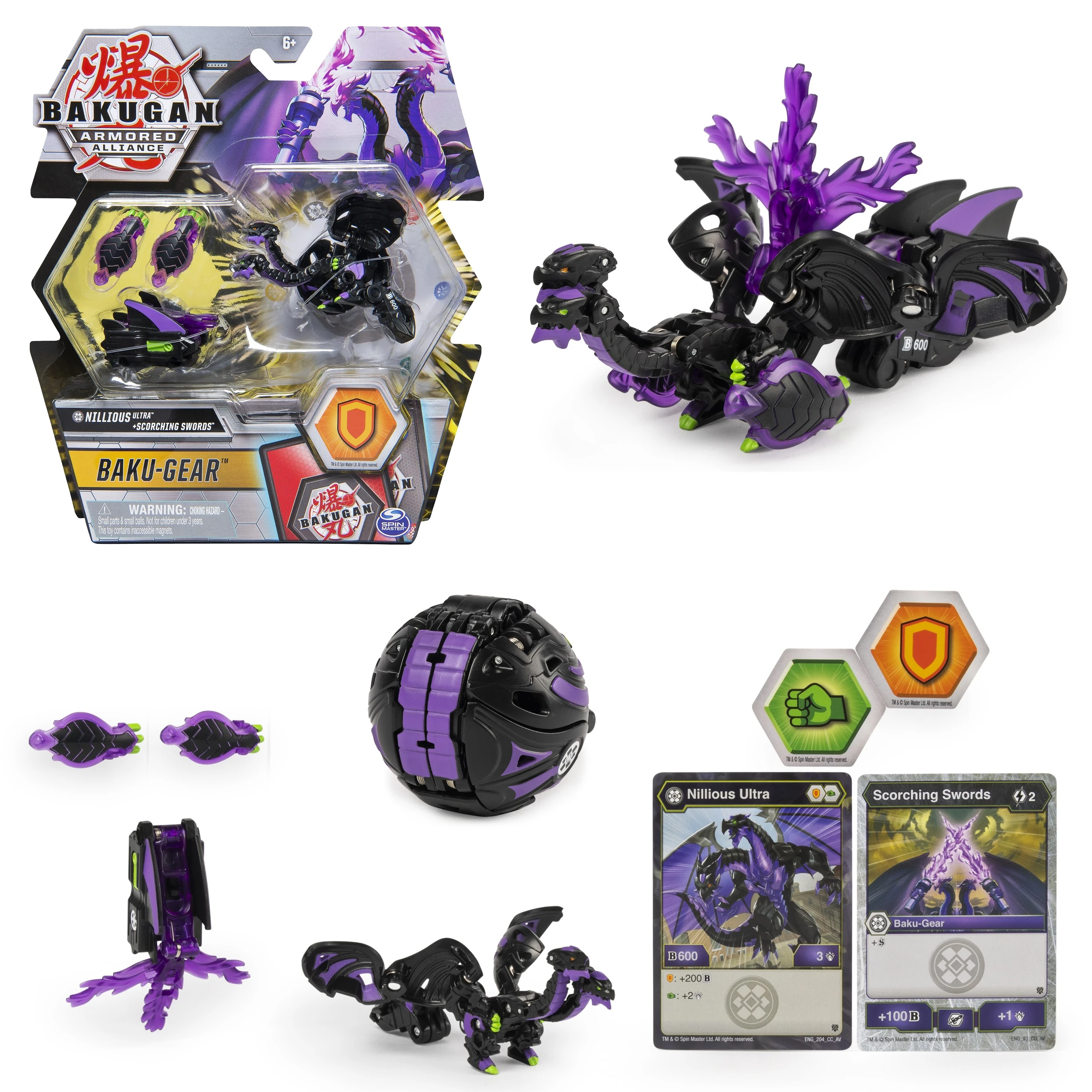 Bakugan Ultra, Nillious, 3-inch Tall Geogan Rising, 53% OFF