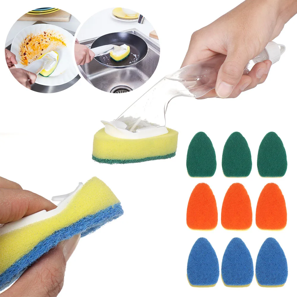 Cepillo de limpieza reemplazable con mango de líquido de recarga ...