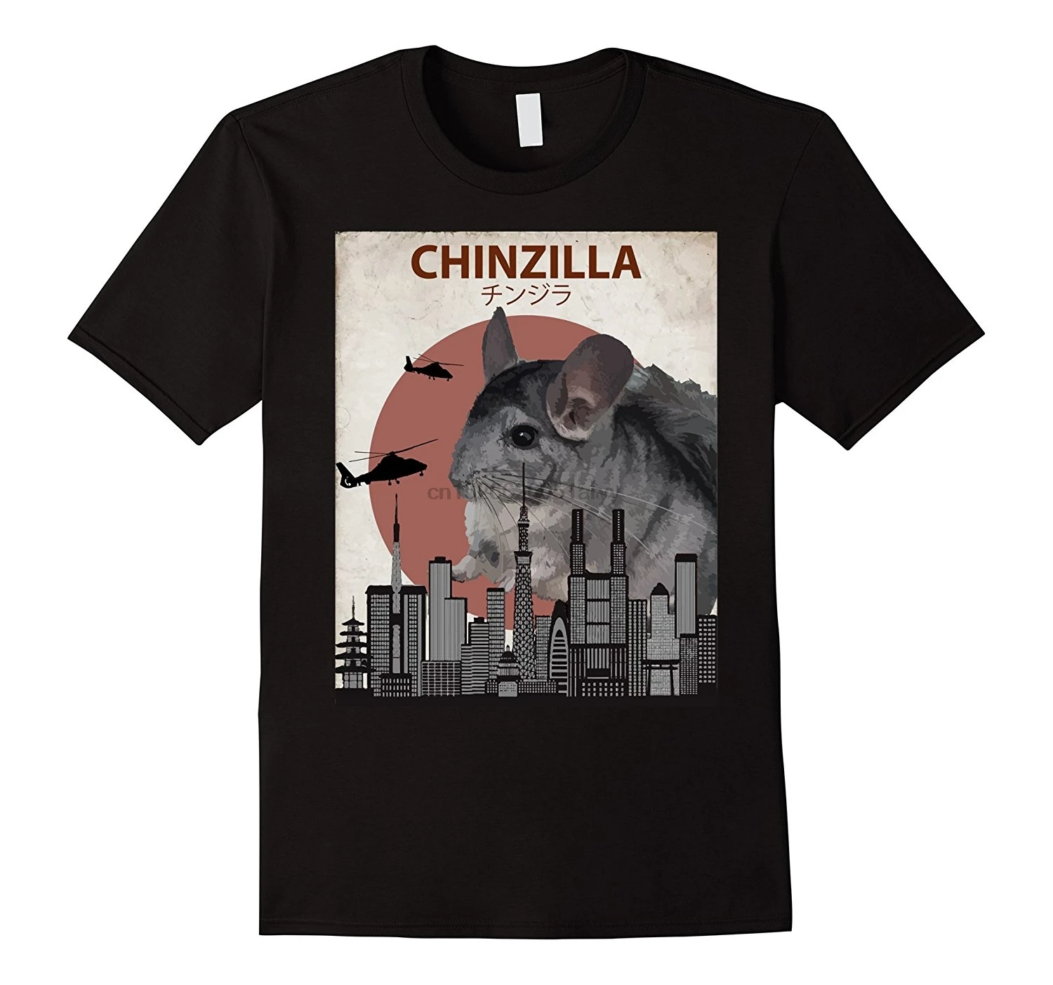 2019 Hot sale Fashion 100% cotton Chinzilla Funny Chinchilla T Shirt ...