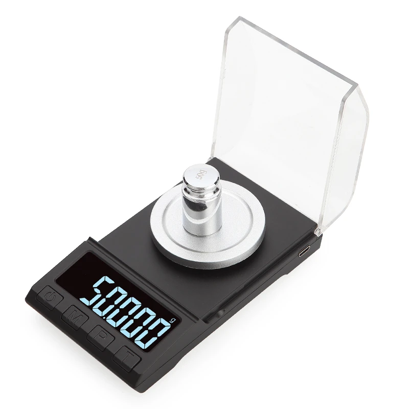 0.001g Precision Electronic Scales 100g/50g/20g Digital Weighing Gem Jewelry Diamond Scale ...