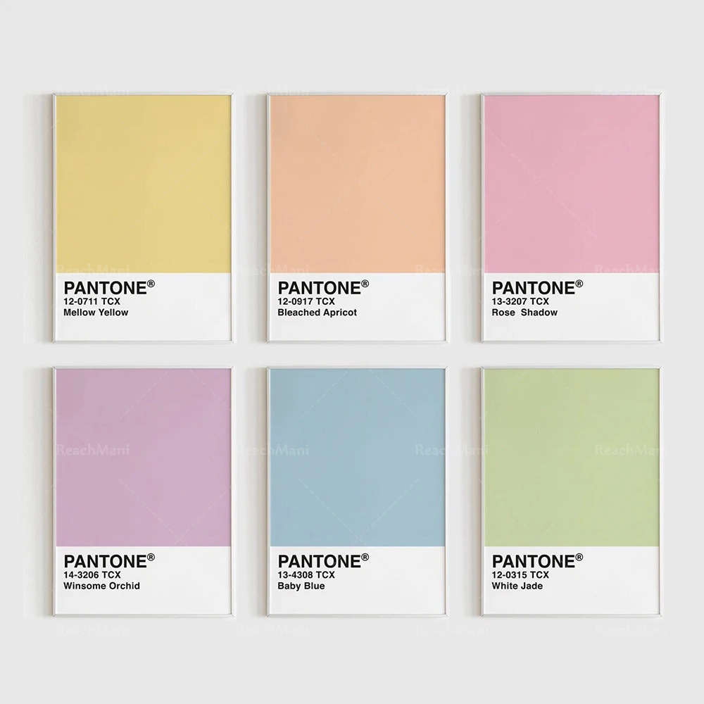 Quadros-pastel-do-pantone-impress-o-a-cores-de-pantone-posters-est ...