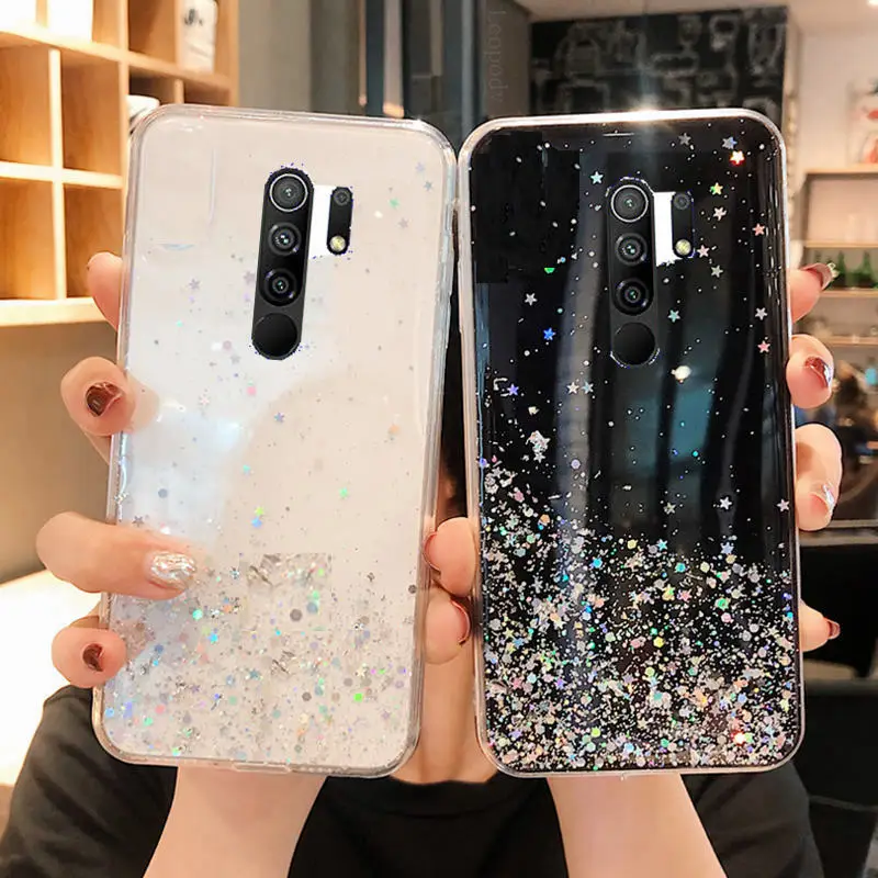 Luxury Bling Glitter Phone Case For Xiaomi Redmi 9 9c 9a 9 C A Soft Silicon Redmi9 Redmi9a Redmi9c Nfc Cover Back Cover Mobile Phone Cases Covers AliExpress