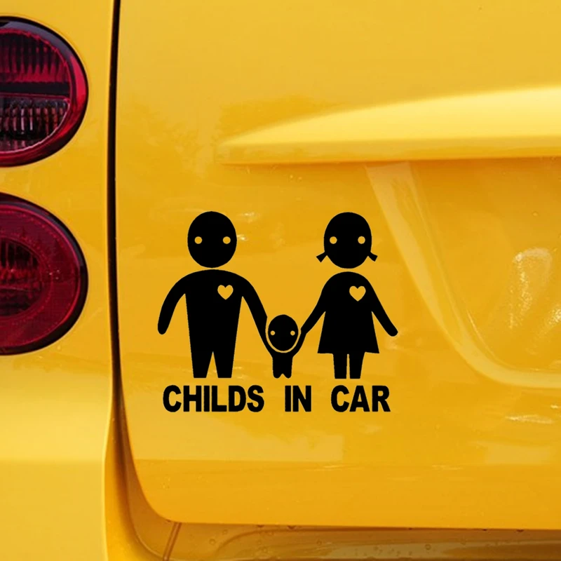 Car Stickers Baby Child In Car Dad Mama Lovely Cute Creative Decals For ...