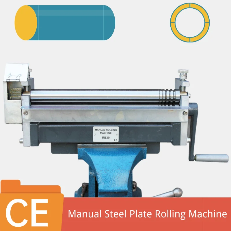 Manual Metal Sheet Round Bending Machine Hand Plate Round Rolling ...