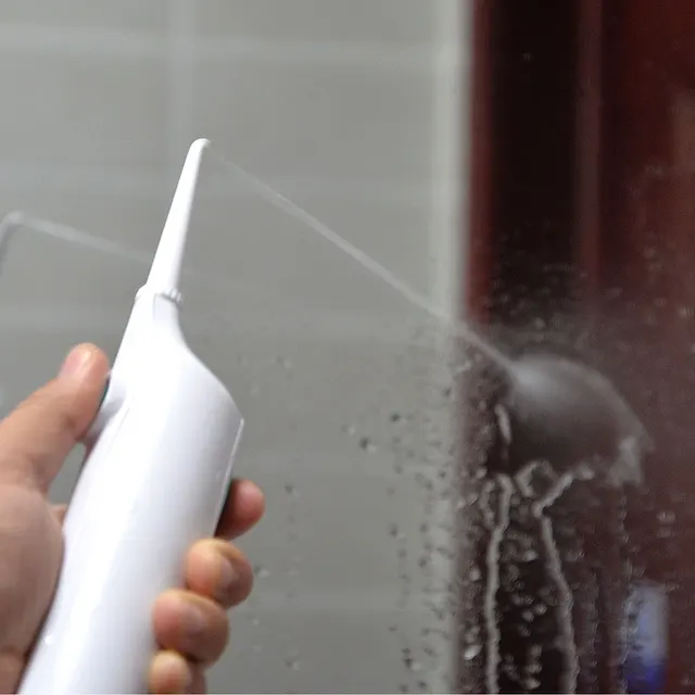 80ml Portable Handheld Oral Irrigator Manual Travel Water Jet Toothbrush Flosser Tooth Pick ...