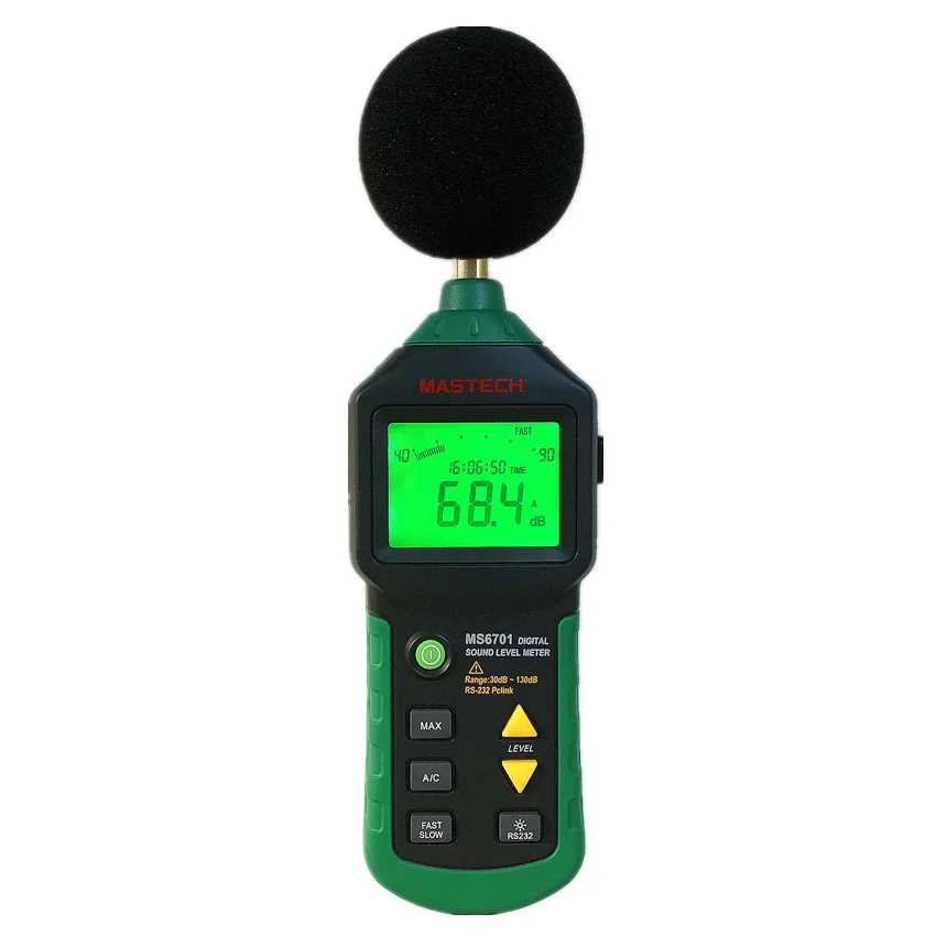 Mastech Ms6701 Autoranging Digital Sound Level Meter Decibel Noise ...