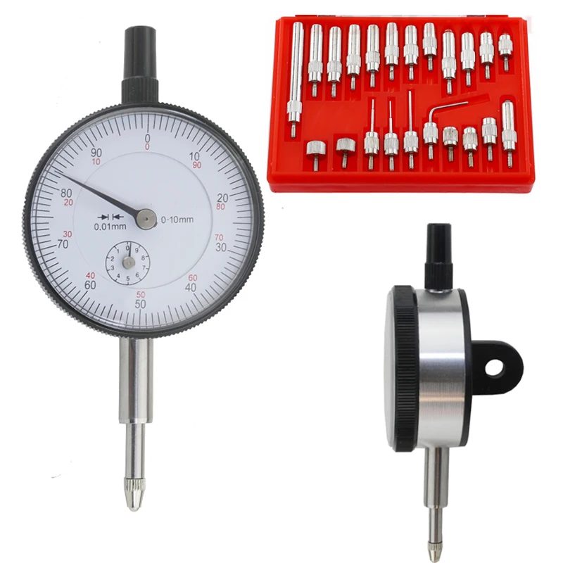 Dial-Indicator-0-10mm-25mm-30mm-Lug-Back-Test-Gauge-and-22pcs-Anvil ...