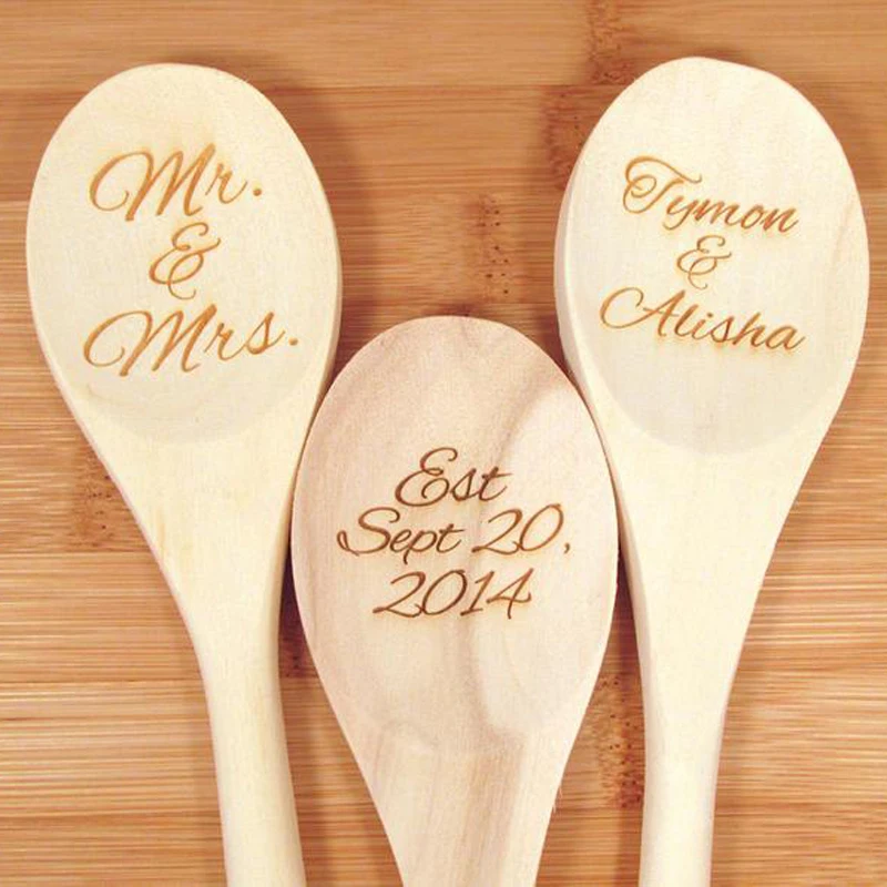 Personalized Name Wooden Spoon,engraved Spoon Bridal Shower Wedding ...