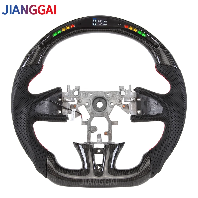 For-Infiniti-Q50-QX50-2010-2016-Carbon-Fiber-Steering-Wheel-LED-Digital ...