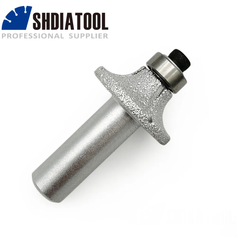 Shdiatool No.7 Radius 8mm Vacuum Brazed Diamond Router Bits With 1/2 ...