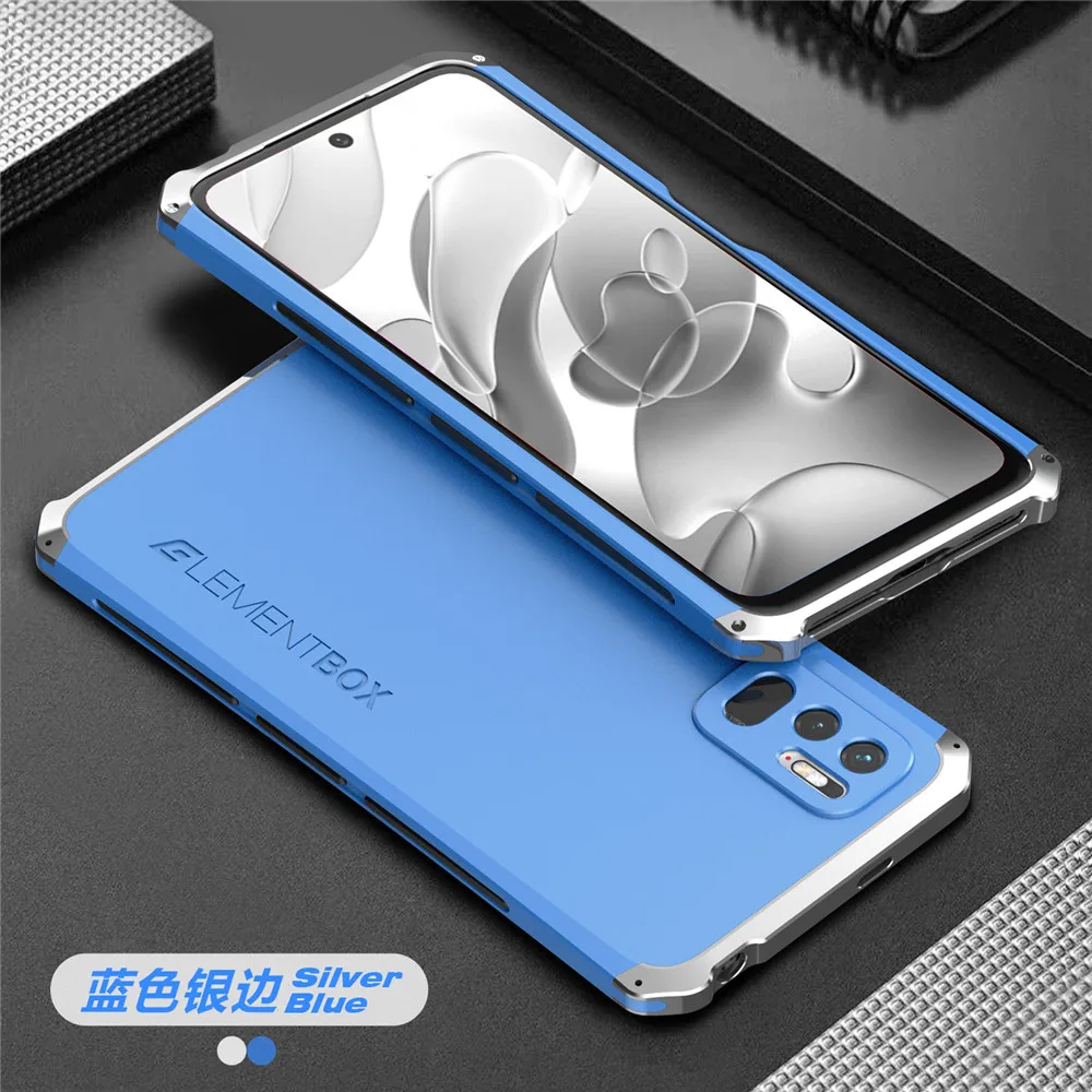 For-Xiaomi-Redmi-Note-10-Case-Shockproof-Aluminum-Frame-Metal-Armor ...