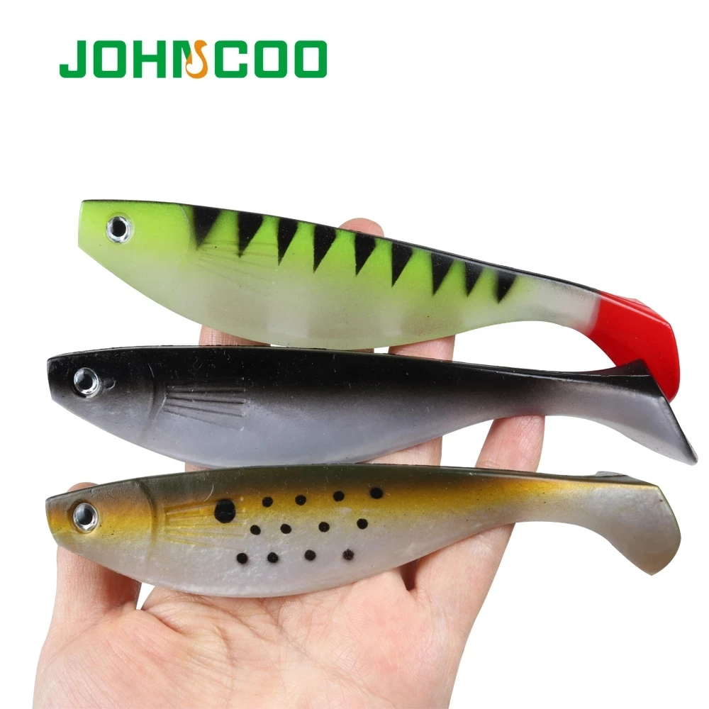 Big T Tail Realistic Plastic Soft Fishing Lure Rubber Fish 2pcs/lot ...