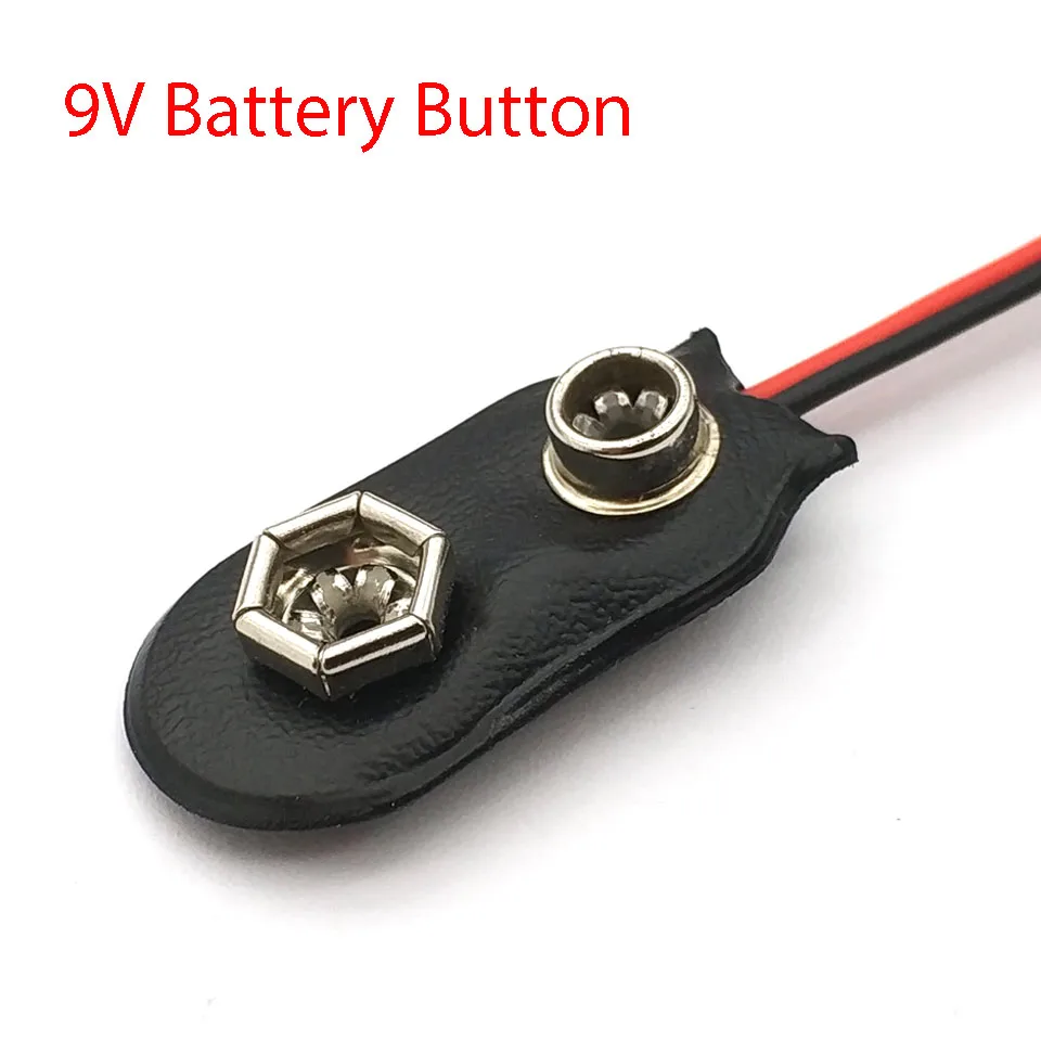 9V-Battery-Button-9V-Battery-Holder-Buckle-Clip-Connector-Holder-With ...