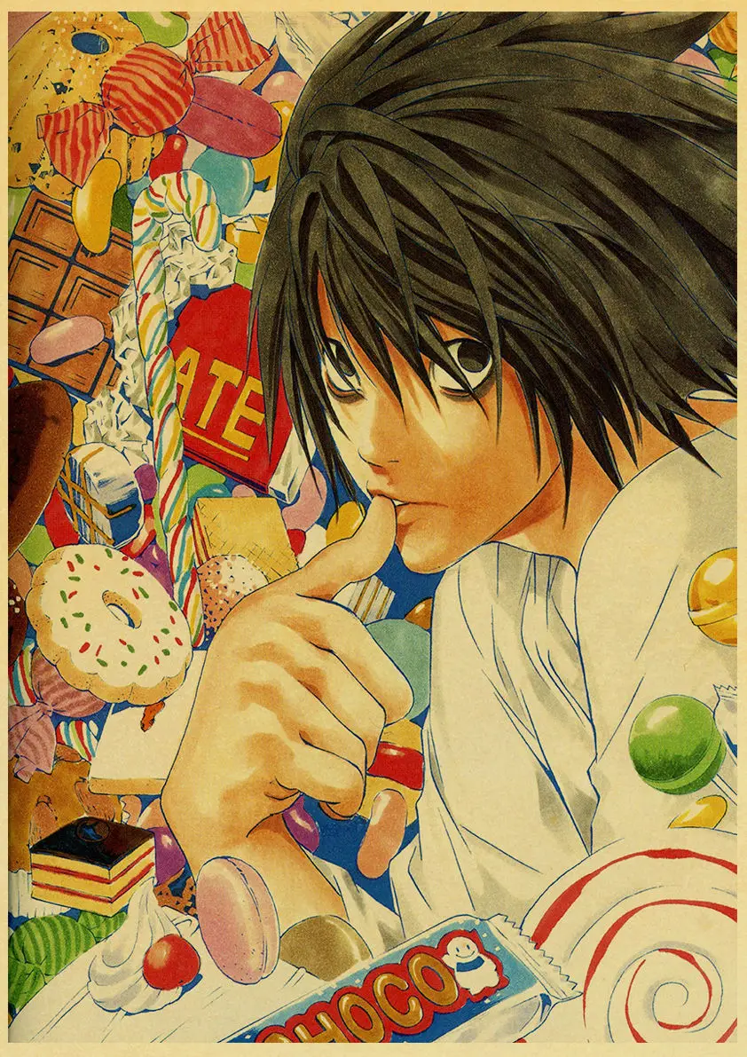 Death Note L Eating Sweets