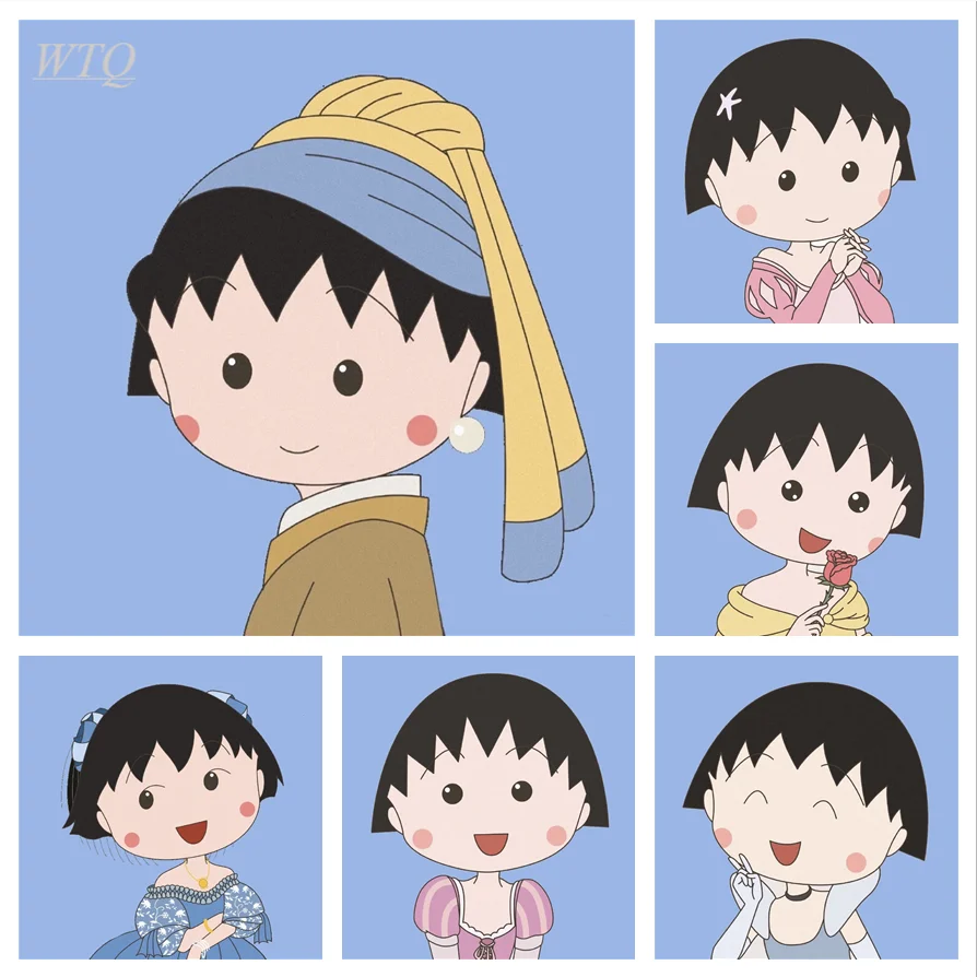 Pósteres de Anime Chibi Maruko, póster de pared Ying Tao Xiao Wan Zi ...