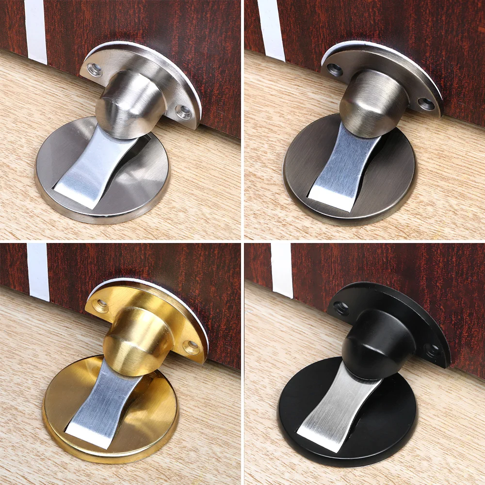 Nail-free-Doorstop-304-Stainless-Steel-Door-Stopper-Hidden-Door-Holders ...